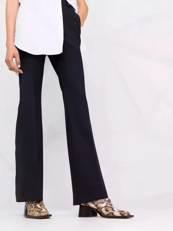 P.a.r.o.s.h Flared High-waisted Trousers