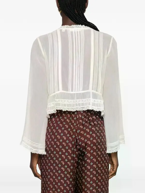 DÔEN Elodine Lace-trim Blouse