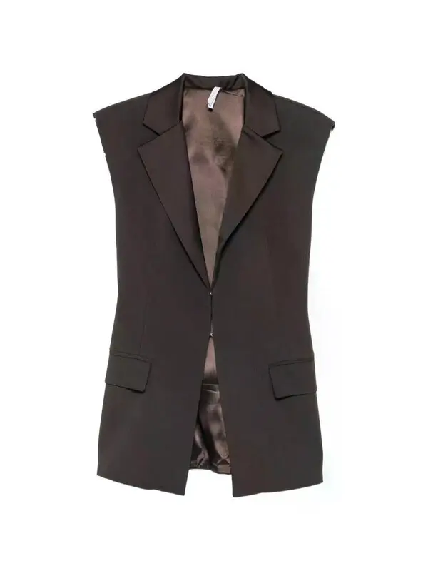 Imperial Satin-lapel Cutout-back Gilet