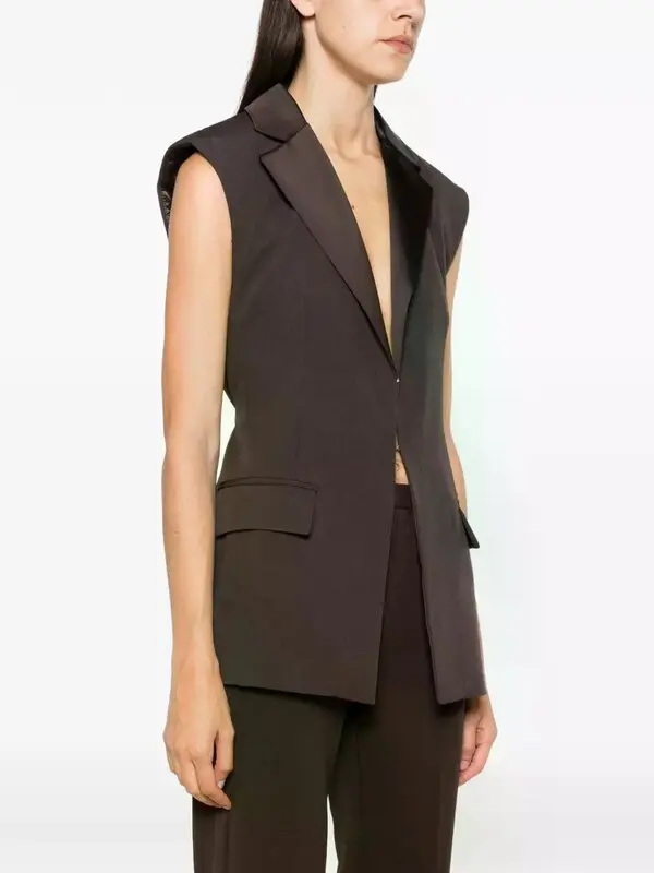 Imperial Satin-lapel Cutout-back Gilet