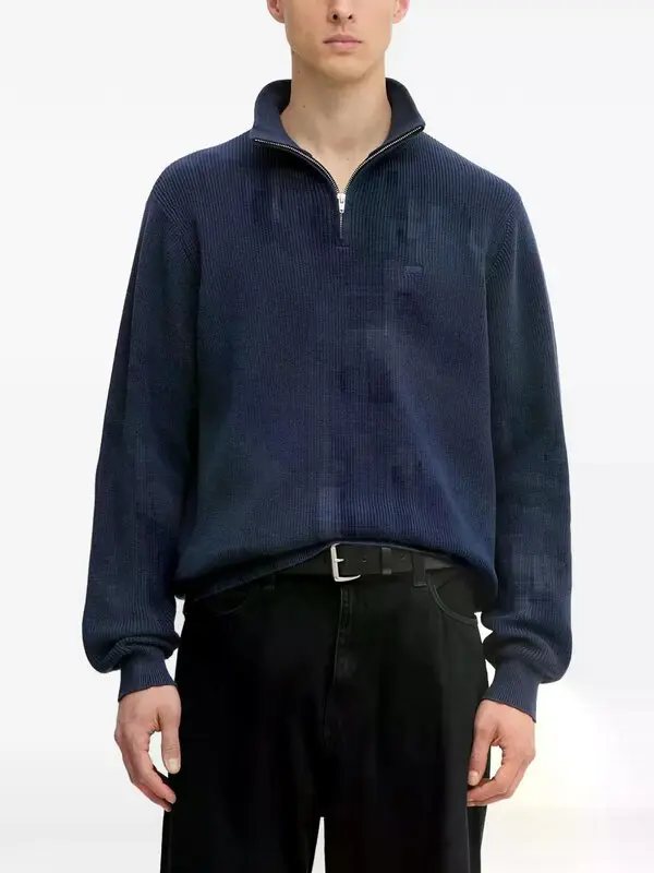 LEVI'S Housemark Quarter-zip Ribbed Sweater
