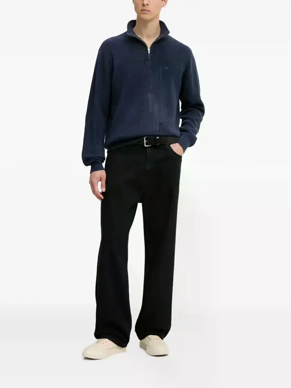LEVI'S Housemark Quarter-zip Ribbed Sweater