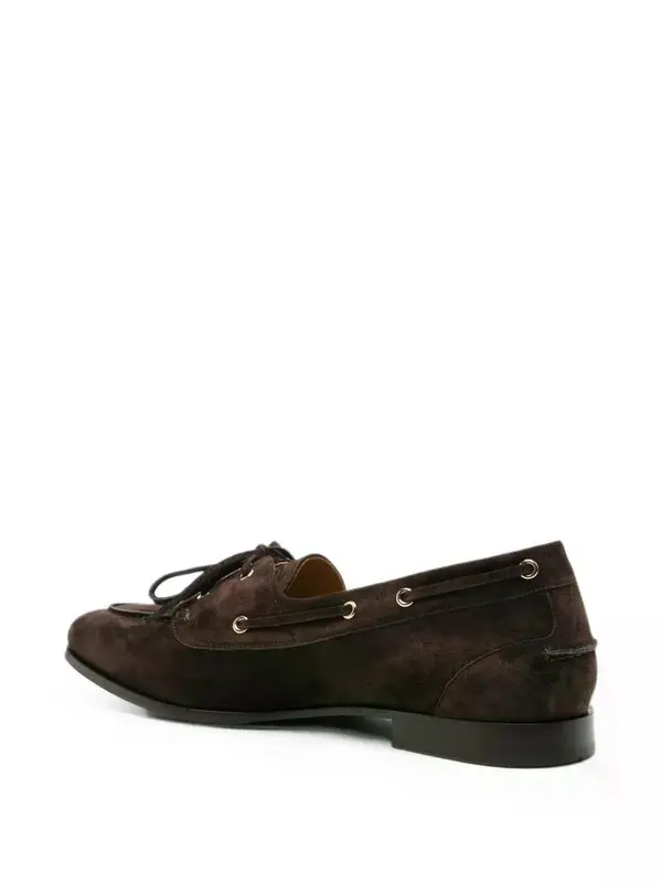 Bally Plume Suede Boat Shoes