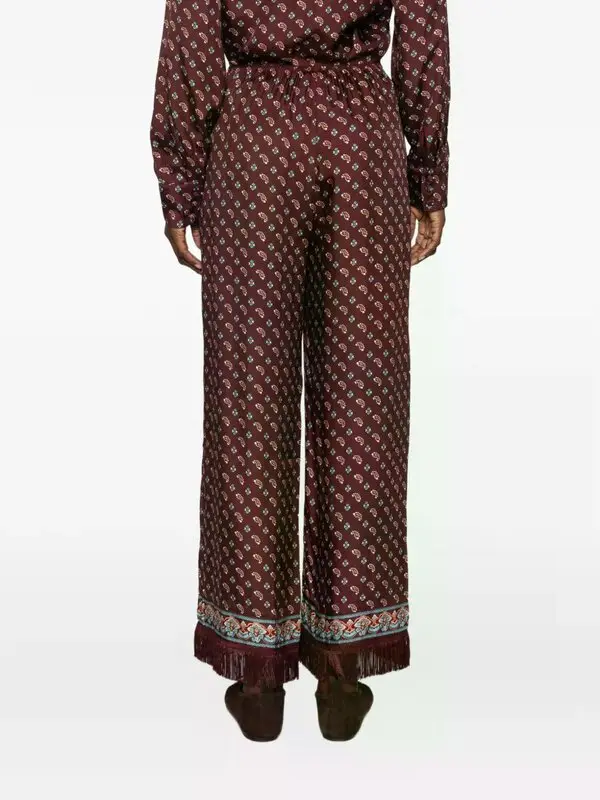 DÔEN Lavona Paisley-print Trousers