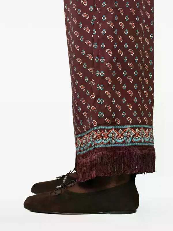 DÔEN Lavona Paisley-print Trousers