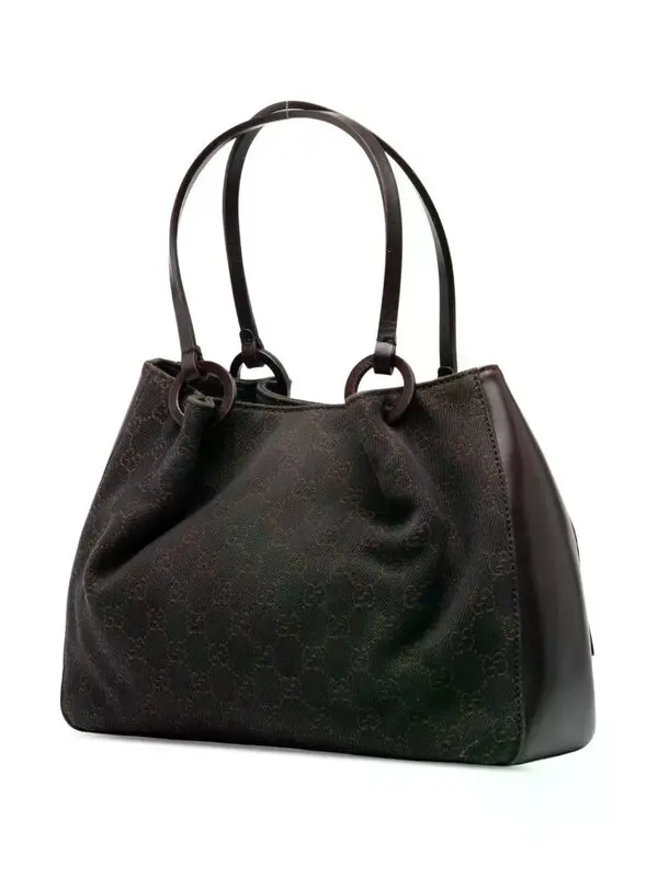 Gucci 2000-2015 Gg Denim Shoulder Bag