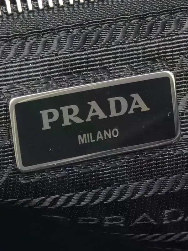 Prada 2013-2026 Saffiano Trimmed Tessuto Satchel