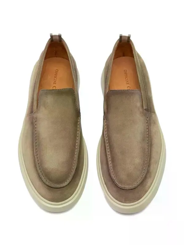 Officine Creative Bones 002 Suede Loafers - Brown