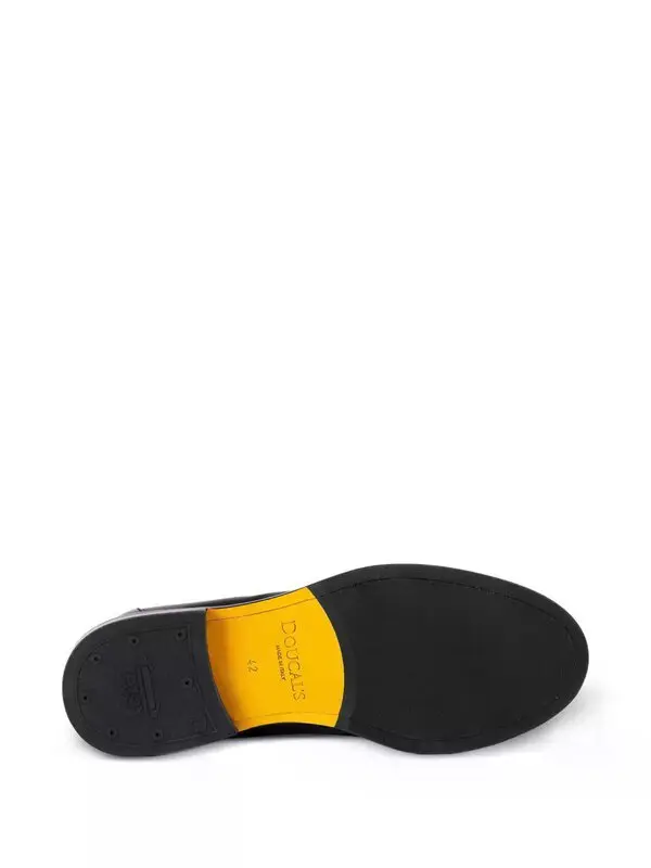 DOUCAL'S Serrated-detail Penny Loafers