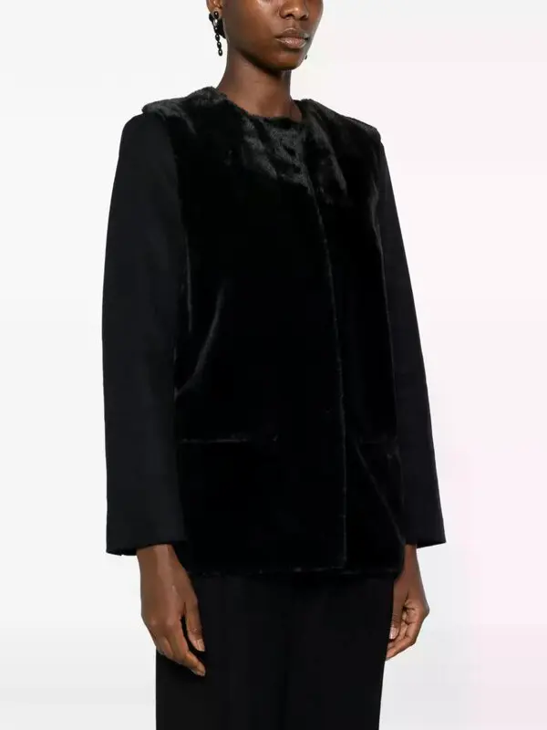 FORTE_FORTE Faux-fur Panelled Jacket