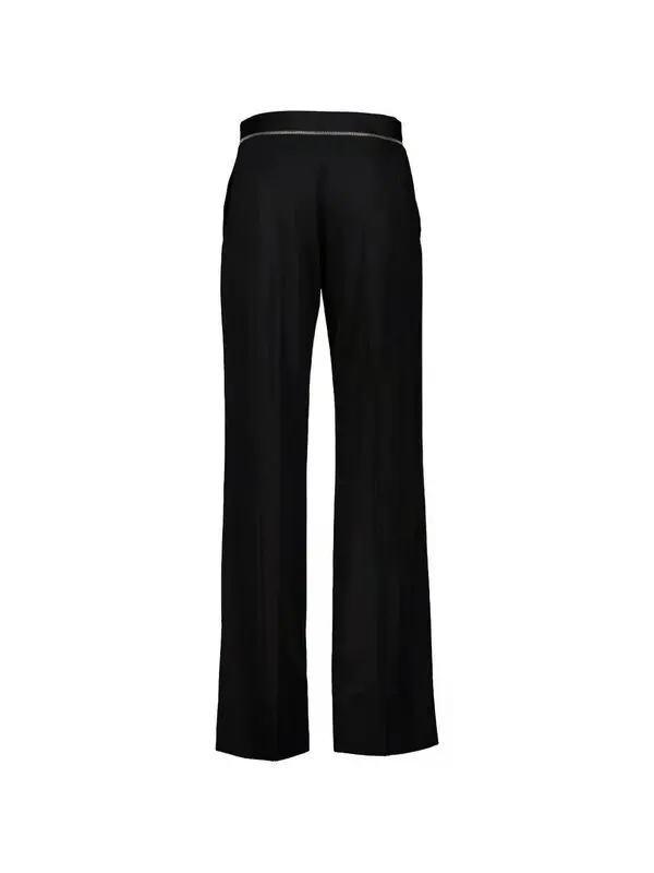 Stella McCartney Zipper-detail Straight-leg Pants - Black