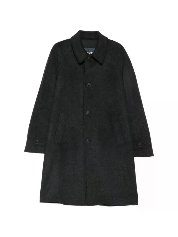 Herno Button-fastening Wool-blend Coat