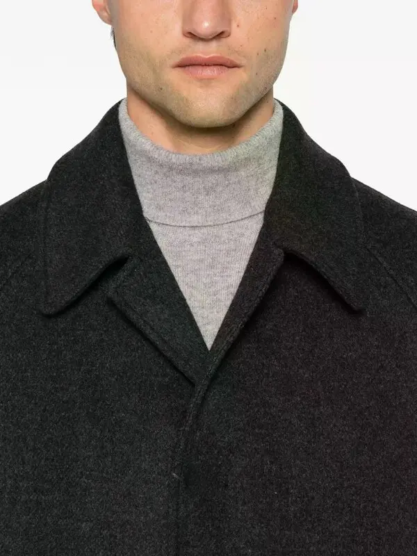 Herno Button-fastening Wool-blend Coat