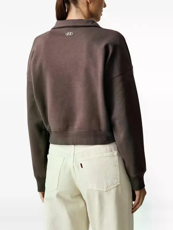 Under Armour Varsity Rival Fleece Logo-print Cropped Sweatshirt