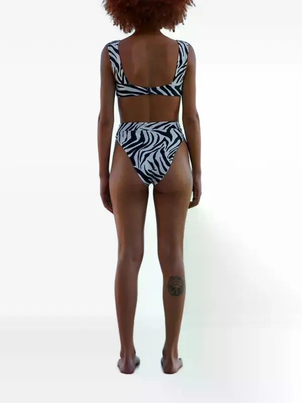HAIGHT. Beta Zebra-print Bikini Bottoms