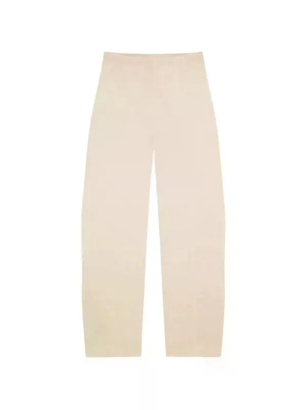 CORTANA Costa High-waisted Linen Trousers - Neutrals