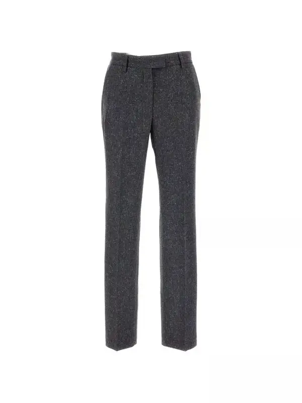 Alberto Biani Tweed Straight-leg Trousers - Grey