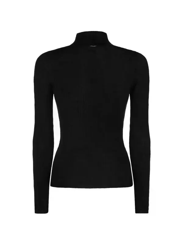 TWINSET Ribbed-knit Roll-neck Sweater