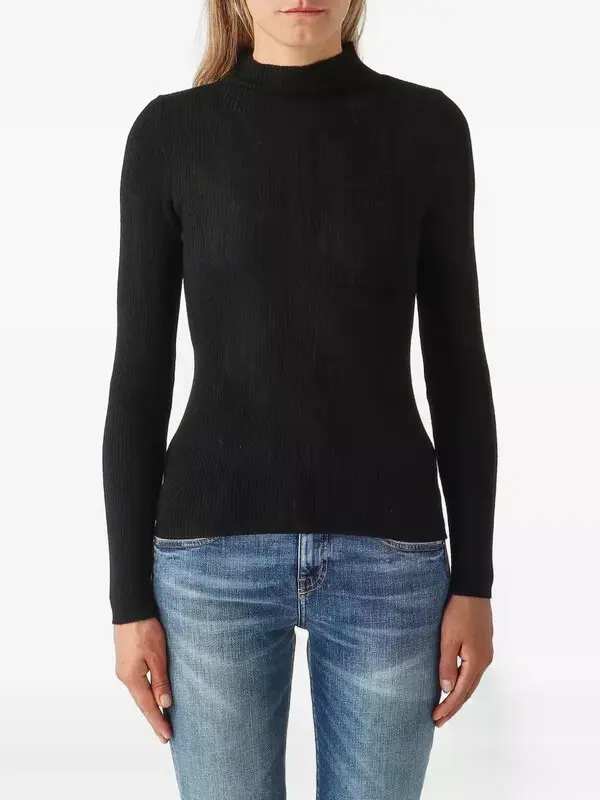 TWINSET Ribbed-knit Roll-neck Sweater