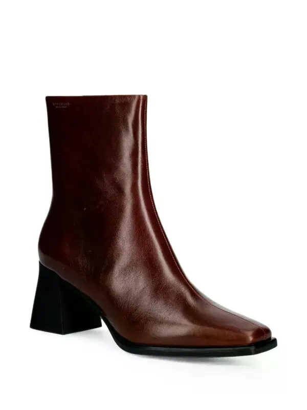 VAGABOND SHOEMAKERS Hedda Square-toe Leather Boots