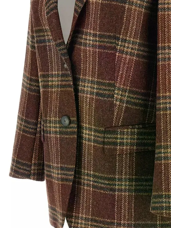Alberto Biani Check-pattern Wool Blazer