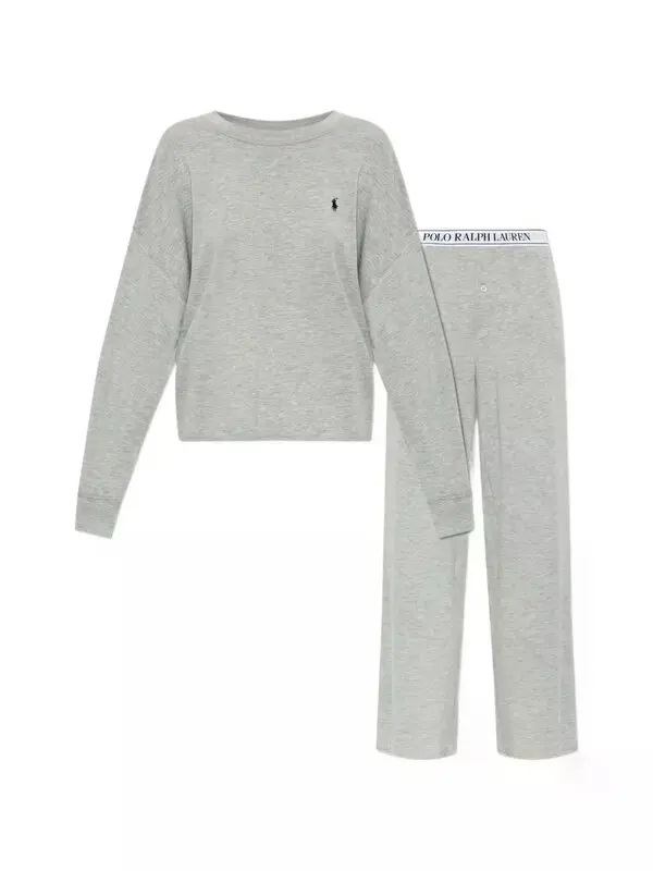 Polo Ralph Lauren Logo-embroidered Two-piece Pajamas Set