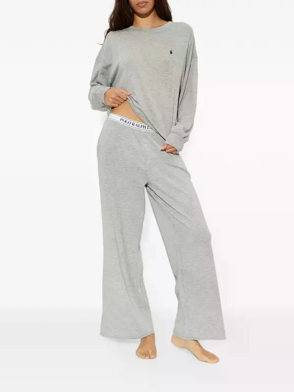 Polo Ralph Lauren Logo-embroidered Two-piece Pajamas Set