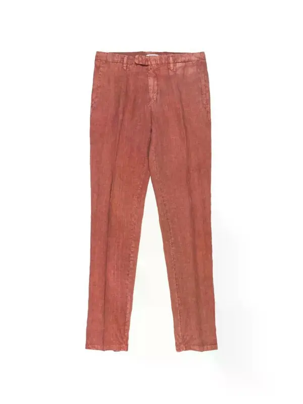 Boglioli Linen Straight-leg Trousers