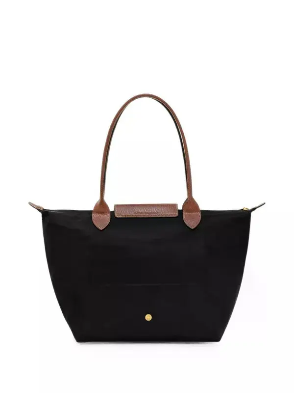 Longchamp M Le Pliage Leather-trim Tote Bag