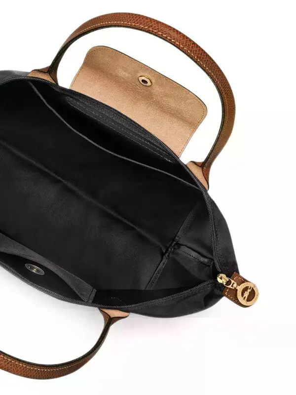 Longchamp M Le Pliage Leather-trim Tote Bag