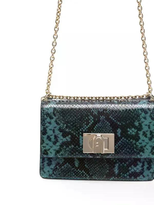 Furla Snake-print 1927 Shoulder Bag
