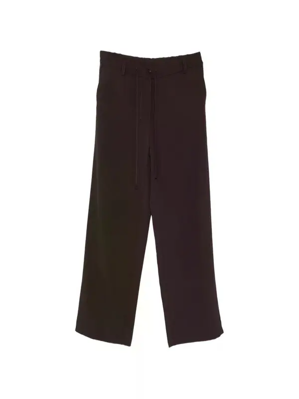 Imperial Drawstring Wide-leg Trousers