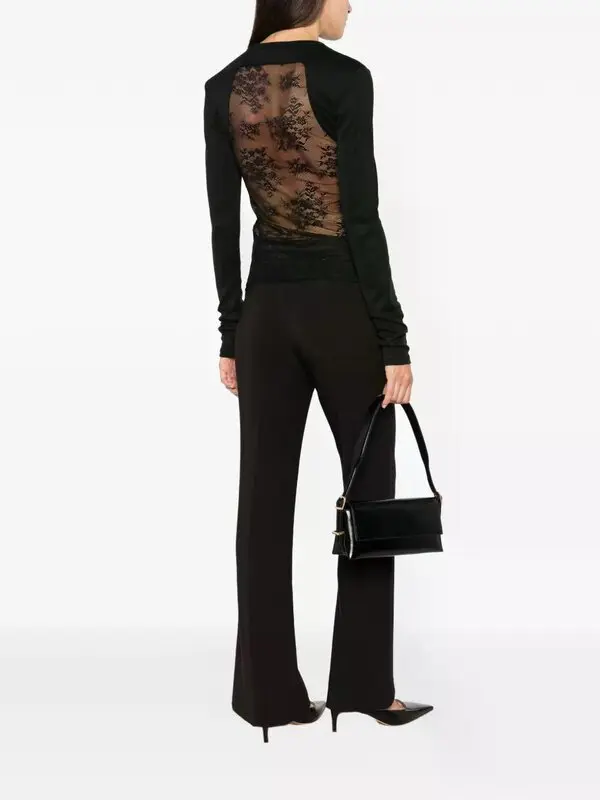 Imperial Lace-panel Long-sleeve T-shirt