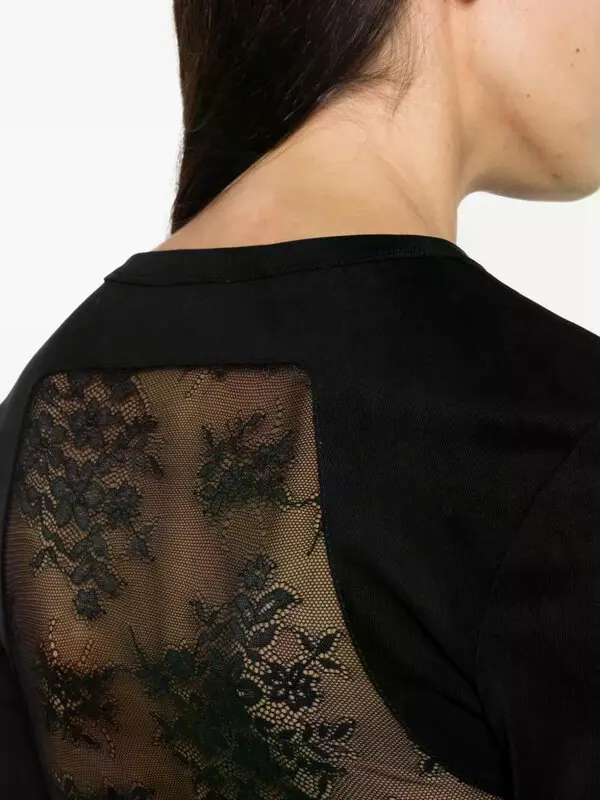 Imperial Lace-panel Long-sleeve T-shirt