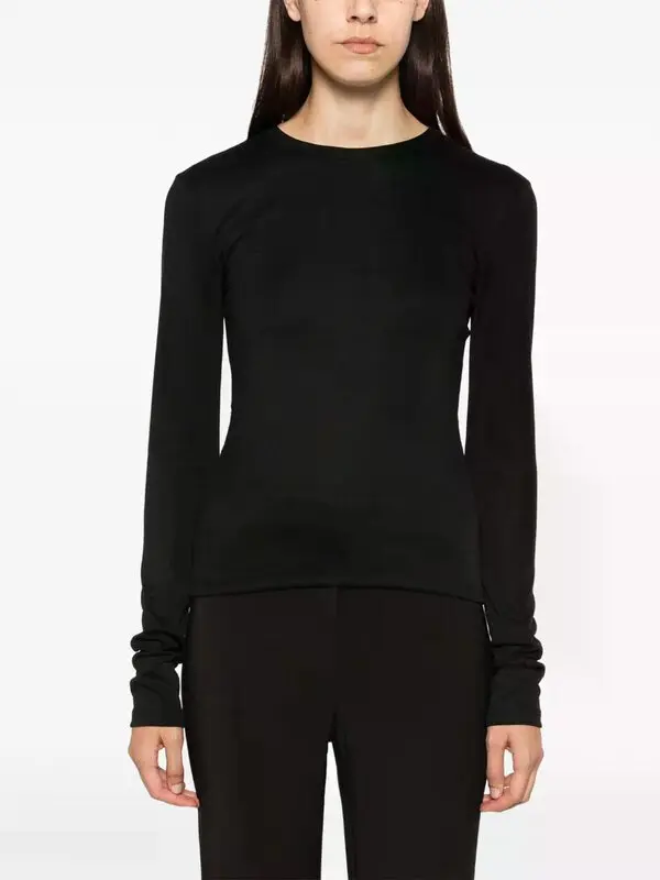Imperial Lace-panel Long-sleeve T-shirt