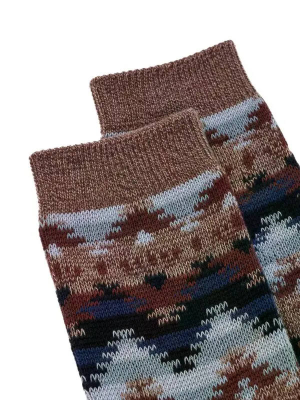 Anonymous Ism Wigwam Jq Crew Geometric-pattern Socks