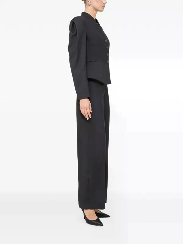 NISSA Wool-blend Barrel Fit Pants