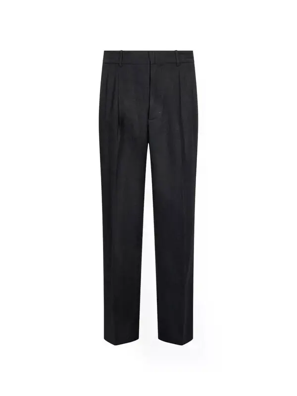 Simkhai Julian Pleated Straight-leg Trousers - Grey