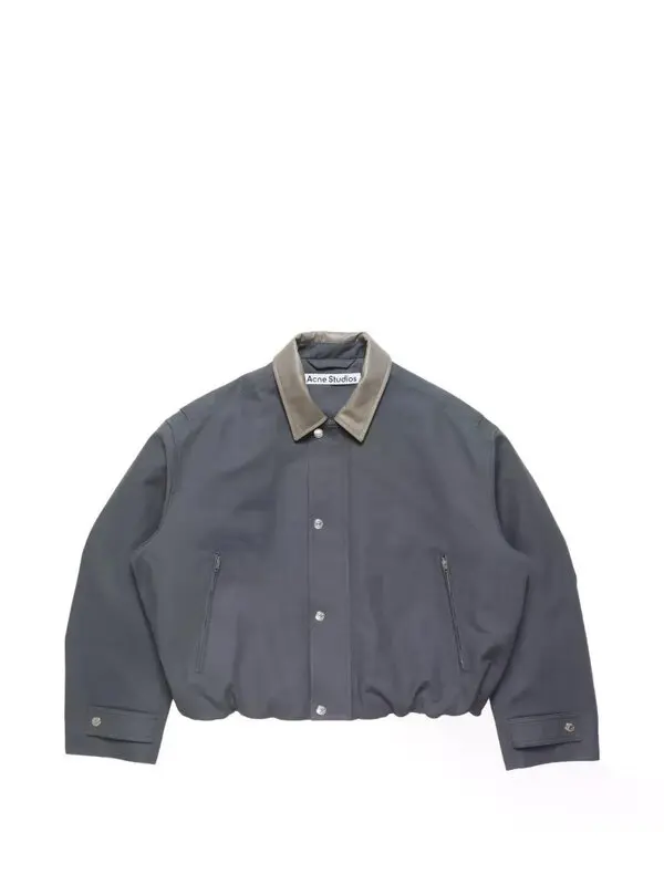 Acne Studios Leather-collar Cotton Jacket