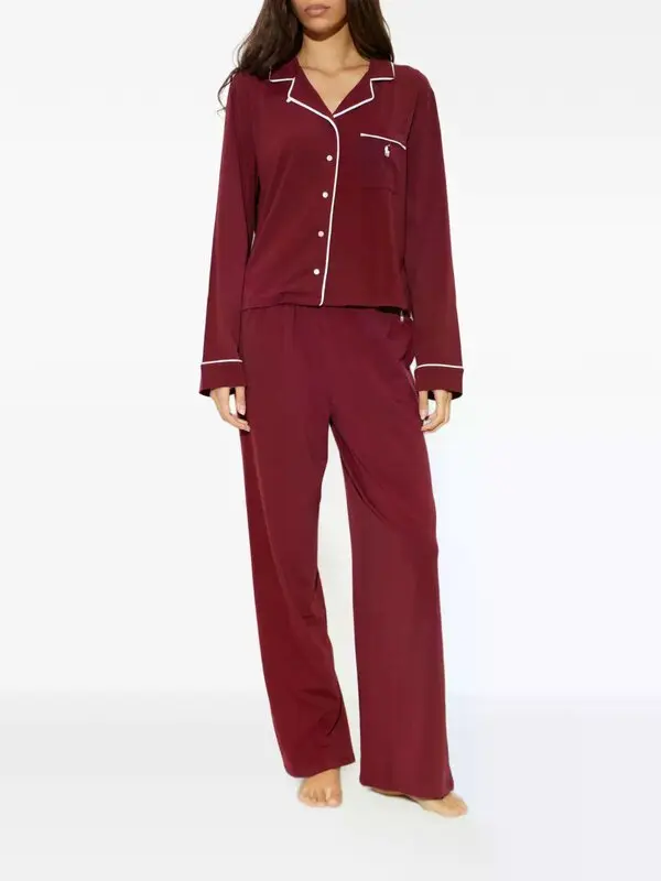 Polo Ralph Lauren Logo-embroidered Cotton Pyjamas Set