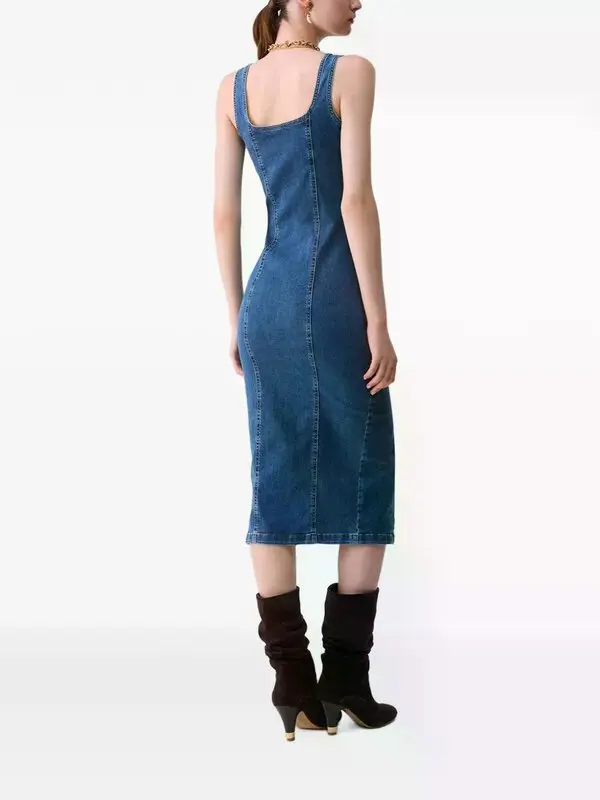 Liu Jo Midi Denim Dress With Zip