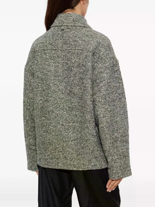 Paul & Shark Herringbone-pattern Zip-up Jacket
