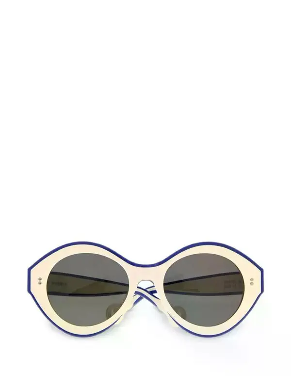 JW Anderson Jwa07 Bumper Two-tone Sunglasses - Blue