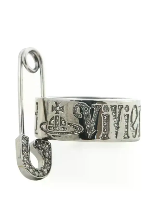 VIVIENNE WESTWOOD Vernon Safety-pin Ring - Silver