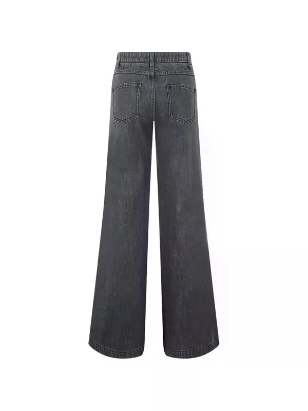 Moschino Heart-button Wide-leg Jeans