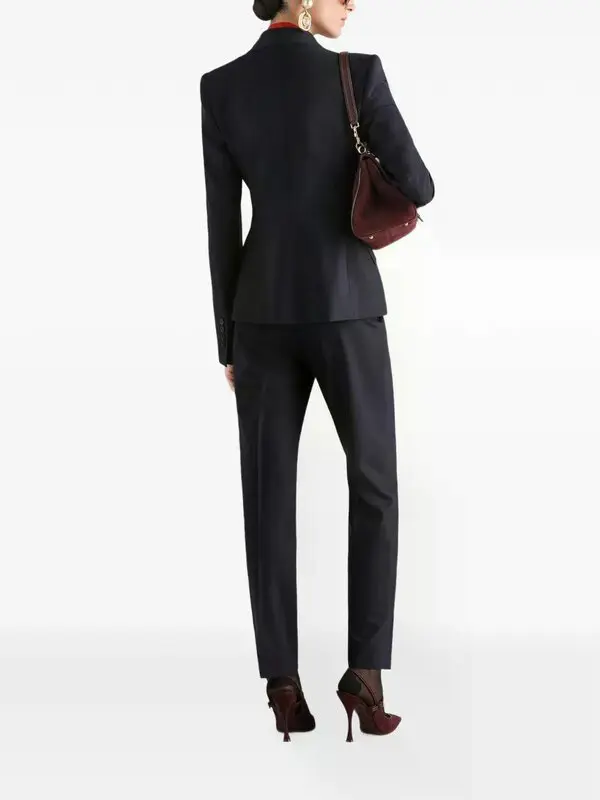 Dolce & Gabbana Turlington Double-breasted Jacket In Pinstripe Wool