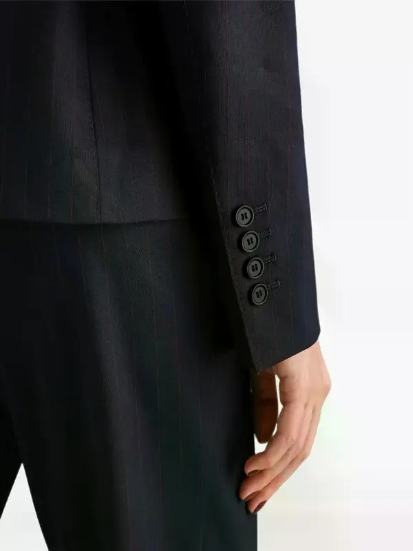 Dolce & Gabbana Turlington Double-breasted Jacket In Pinstripe Wool