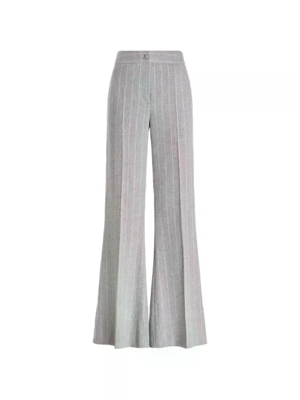 GENNY Pinstriped Sequin-embellished Trousers