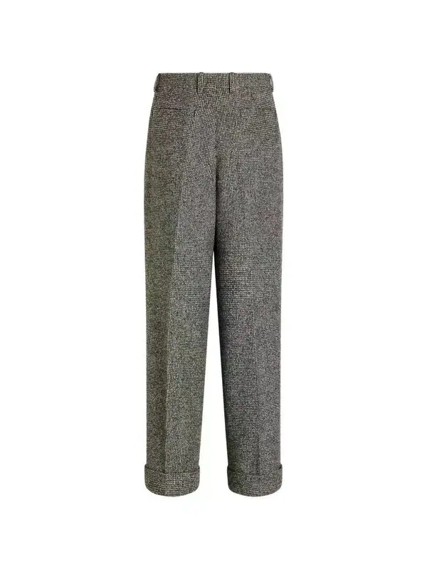 Dolce & Gabbana Birdseye Wool Blend Trousers