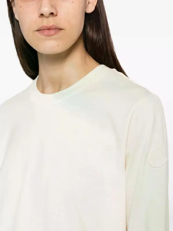 Moncler Embroidered Long-sleeve T-shirt